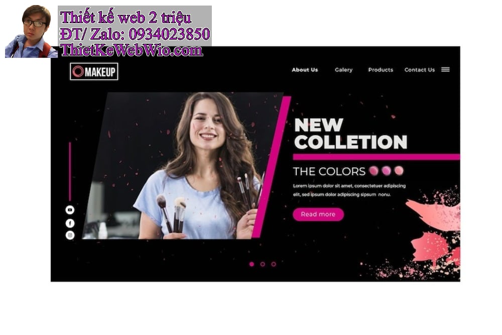 thiết kế web tóc nữ đẹp - WIO
