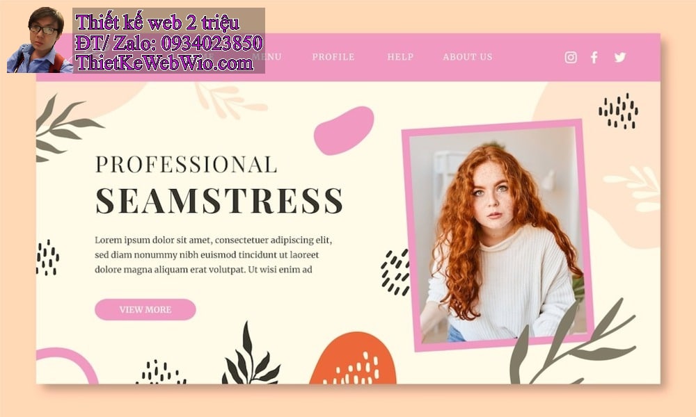 thiết kế web tóc nữ đẹp - WIO