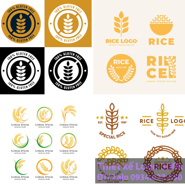 Thiết kế logo bông lúa, GIÁ RẺ 300K ĐẸP CHUYÊN NGHIỆP - WIO